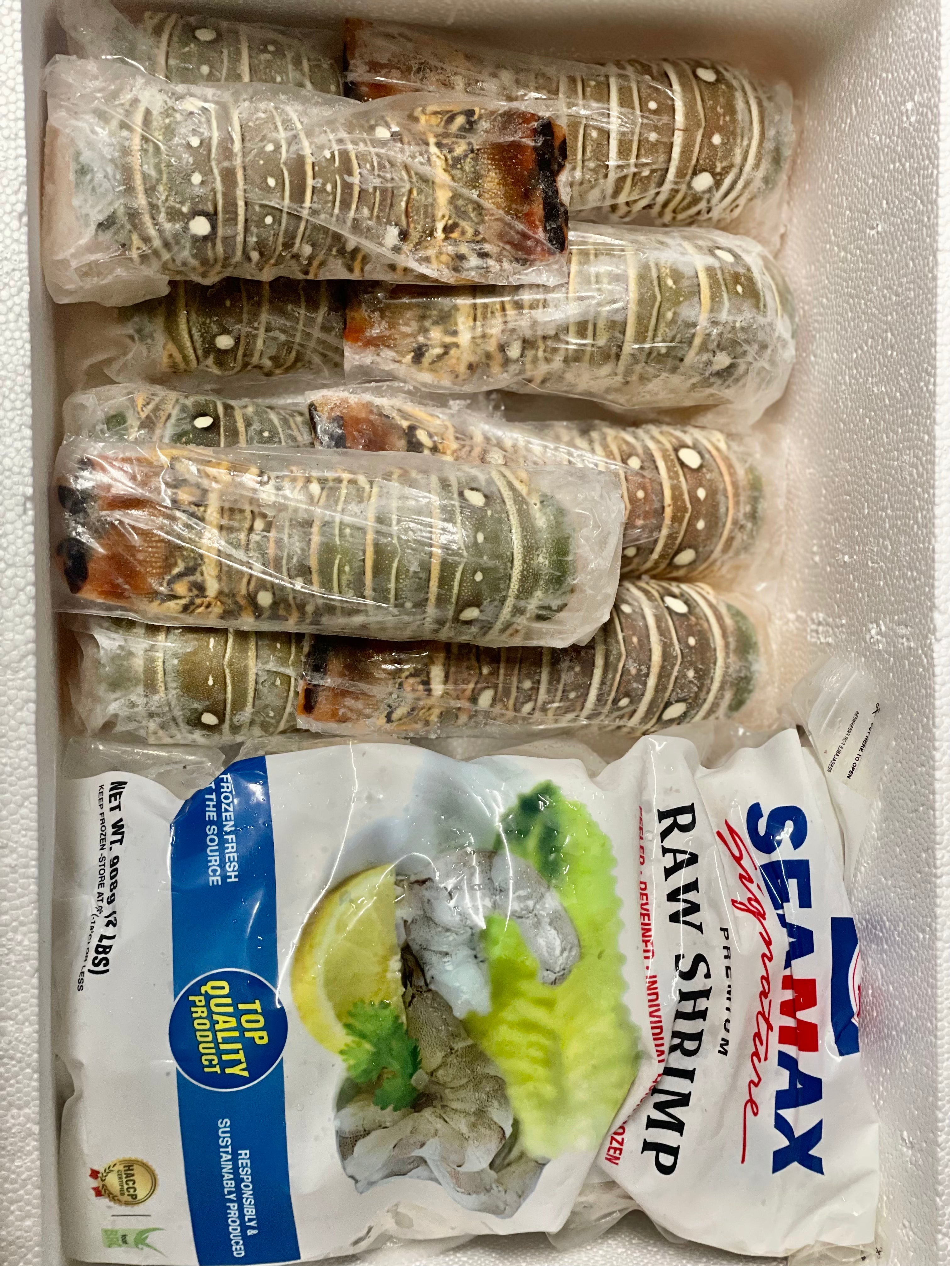 Combo box (10 lobsters, 2lbs shrimp) – thefishplug